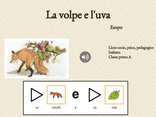 Book Creator | La volpe e l'uva