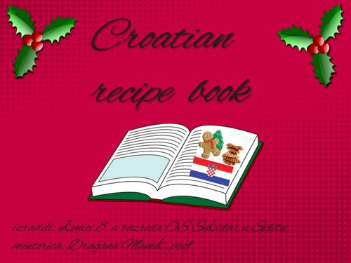 Book Creator | Croatian recipe book