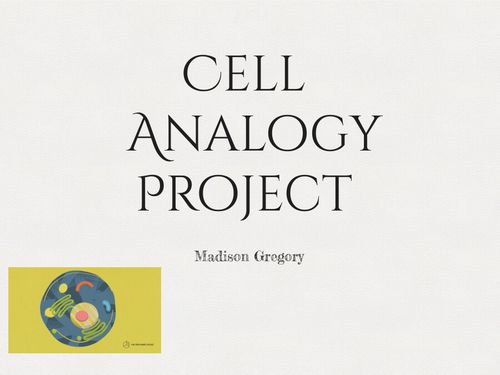 Book Creator | Cell Analogy Project