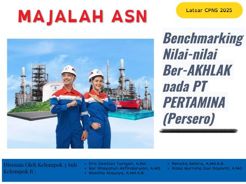 Book Creator | BENCHMARKING/Studi Banding Implementasi Nilai-nilai Ber-Akhlak pada PT PERTAMINA ...