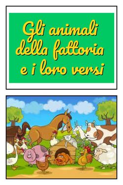 Book Creator | Gli animali della fattoria e i loro versi