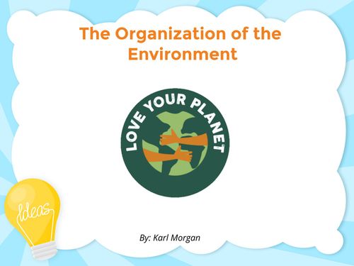 Book Creator | The Organization of the Environment