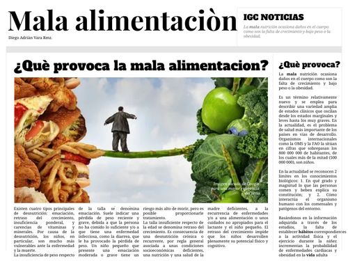 Book Creator | Mala alimentacion