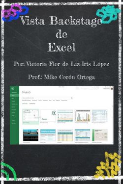 Book Creator | Vista Backstage de Excel