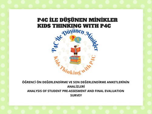 Book Creator - Kids Thinking with P4c Analysis Book Creator - Kids Thinking with P4c Analysis