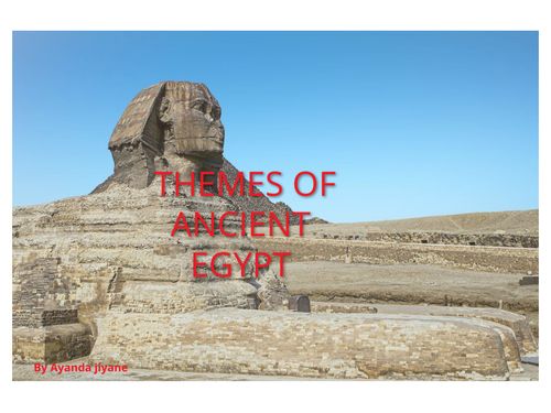 Book Creator | The themes of ancient egypt
