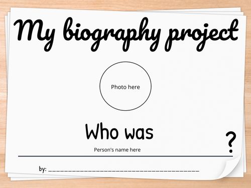 Book Creator | Biography Project Template