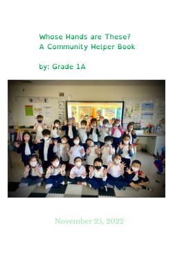 Book Creator | Whose Hands Are These: A Community Helper Book