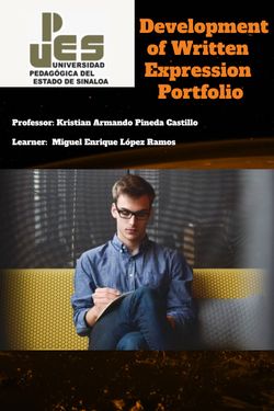 Book Creator | PORTFOLIO ON DEVELOPMENT OF WRITTEN EXPRESSION