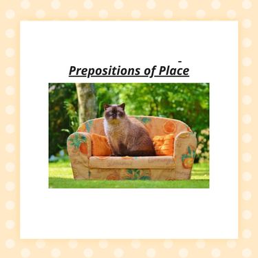 Book Creator | Prepositions of place