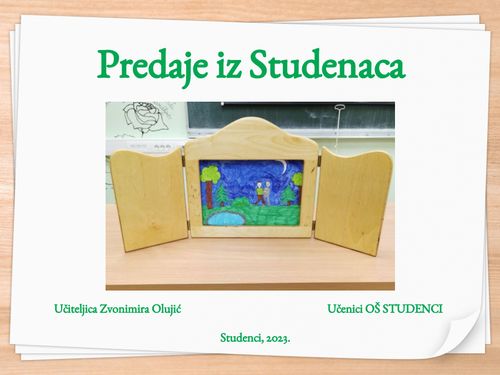 Book Creator | Predaje iz Studenaca