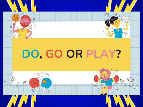 Book Creator | Verbs do, play or go?