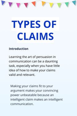 Book Creator | TYPES OF CLAIMS