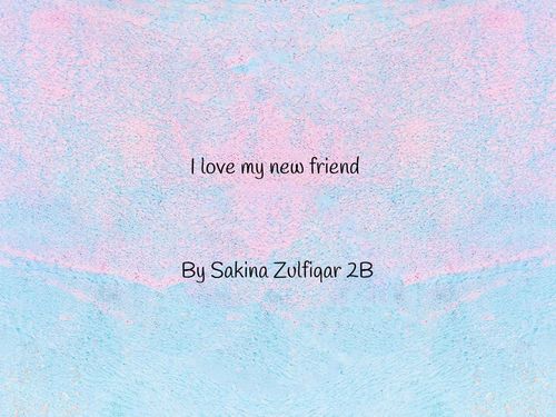 Book Creator | My new friend