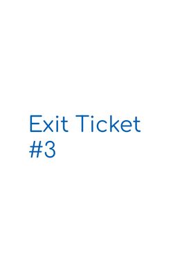 Book Creator | EXIT TICKET #3
