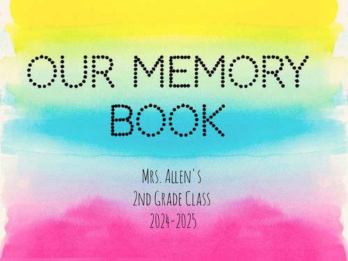 Book Creator | 2nd Grade Memory Book 2024-2025