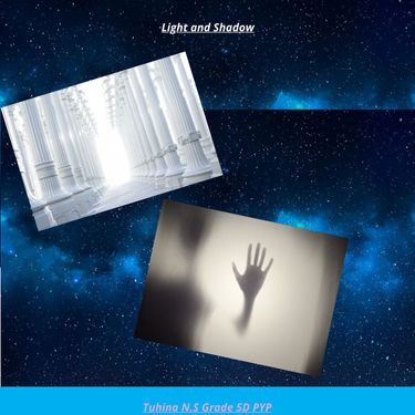 Book Creator | Grade5- Science PYP-Light and Shadow