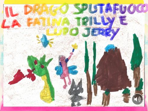 Book Creator | Il drago sputafuoco, la fatina Trilly e lupo Jerry