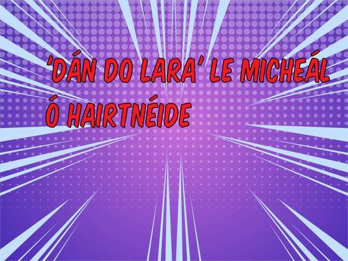 Book Creator | 'Dán do Lara' le Micheál Ó hAirtnéide