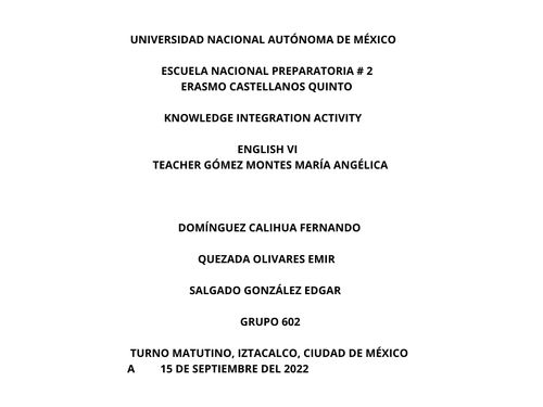 Book Creator | KNOWLEDGE INTEGRATION ACTIVITY