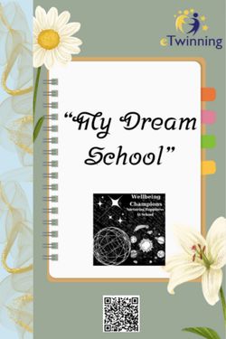 Book Creator | My Dream School- eTwinning Project - Wellbeing at School