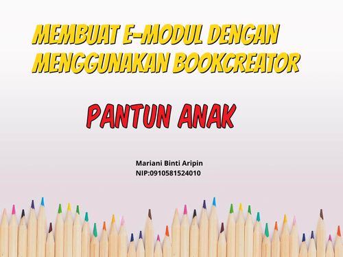 Book Creator | Pantun Anak SD