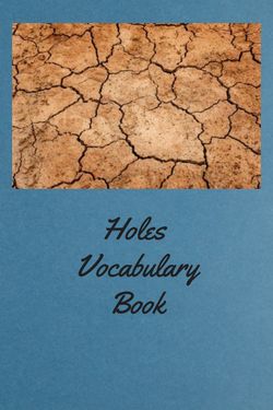 Book Creator | Holes: Vocabulary