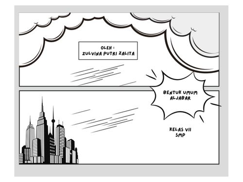 Book Creator | Komik Bentuk Umum Aljabar