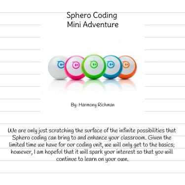 Book Creator | Sphero Coding Mini Adventure