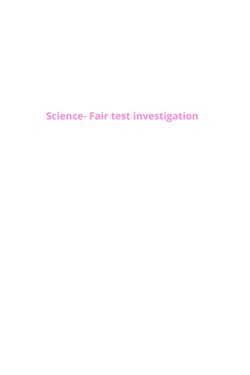 Book Creator | Science Fair Investigation