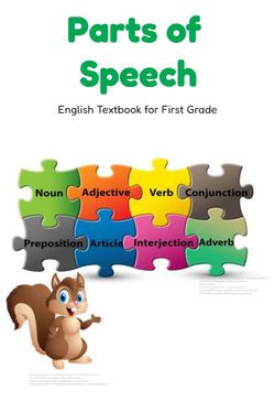Book Creator | Parts of Speech