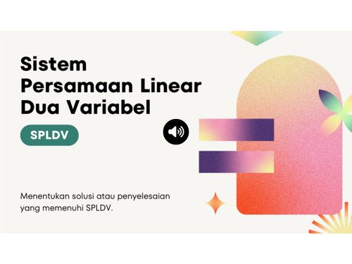 Book Creator | Sistem Persamaan Linear Dua Variabel Geometris Putih Merah