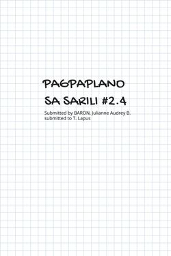 Book Creator | PAGPAPLANO SA SARILI #2.4