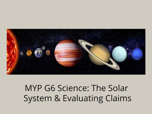 Book Creator | MYP G6 Science: The Solar System