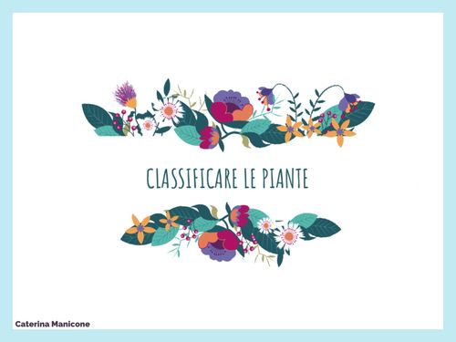 Book Creator | Classificare le piante
