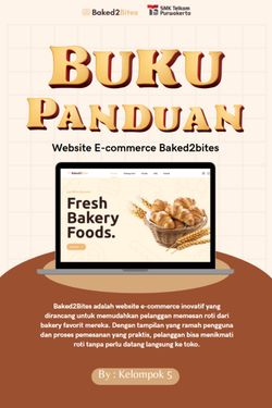Book Creator | BUKU PANDUAN WEBSITE E-COMMERCE BAKED2BITES