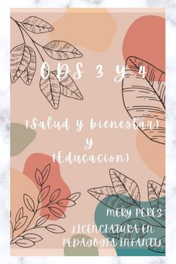 Book Creator | Objetivos de Desarrollo Sostenible (ODS) 3 y 4