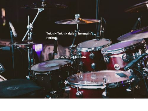 Book Creator | Teknik - Teknik Bermain Perkusi