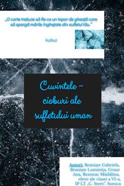 Book Creator | Cuvintele - cioburi ale sufletului uman