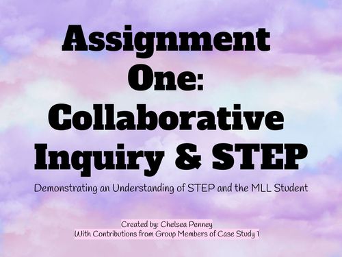 Book Creator | Assignment 1: Collaborative Inquiry and STEP