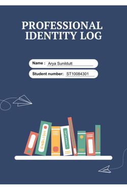 Book Creator | Professional Identity Log