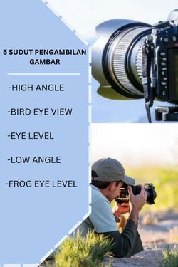 Book Creator | 5 Sudut Pengambilan Gambar (Angle)