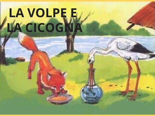Book Creator | La volpe e la cicogna