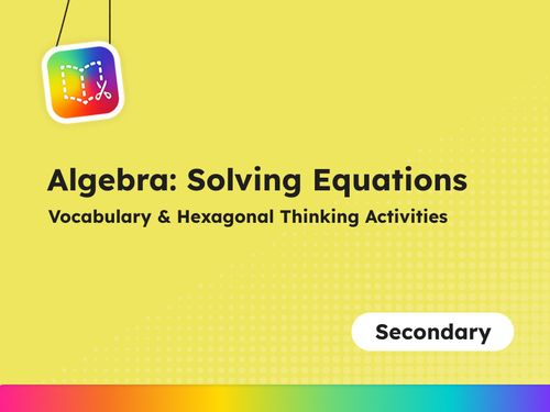 Book Creator | Secondary Math Hexagonal Thinking: Solving Equations ...