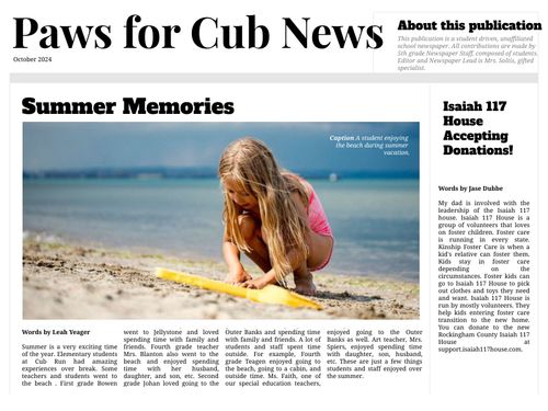 Book Creator | Paws for News