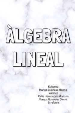Book Creator | ALGEBRA LINEAL