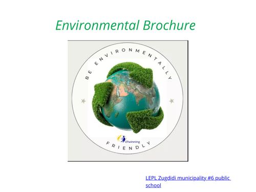 Book Creator | Environmental Brochure