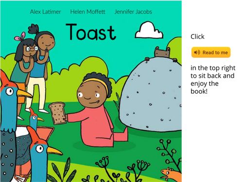 Book Creator | Toast with Audio