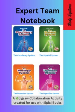 Book Creator | Human Body Systems Template