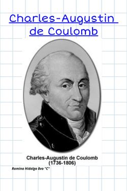 Book Creator | Charles Augustin de Coulumb